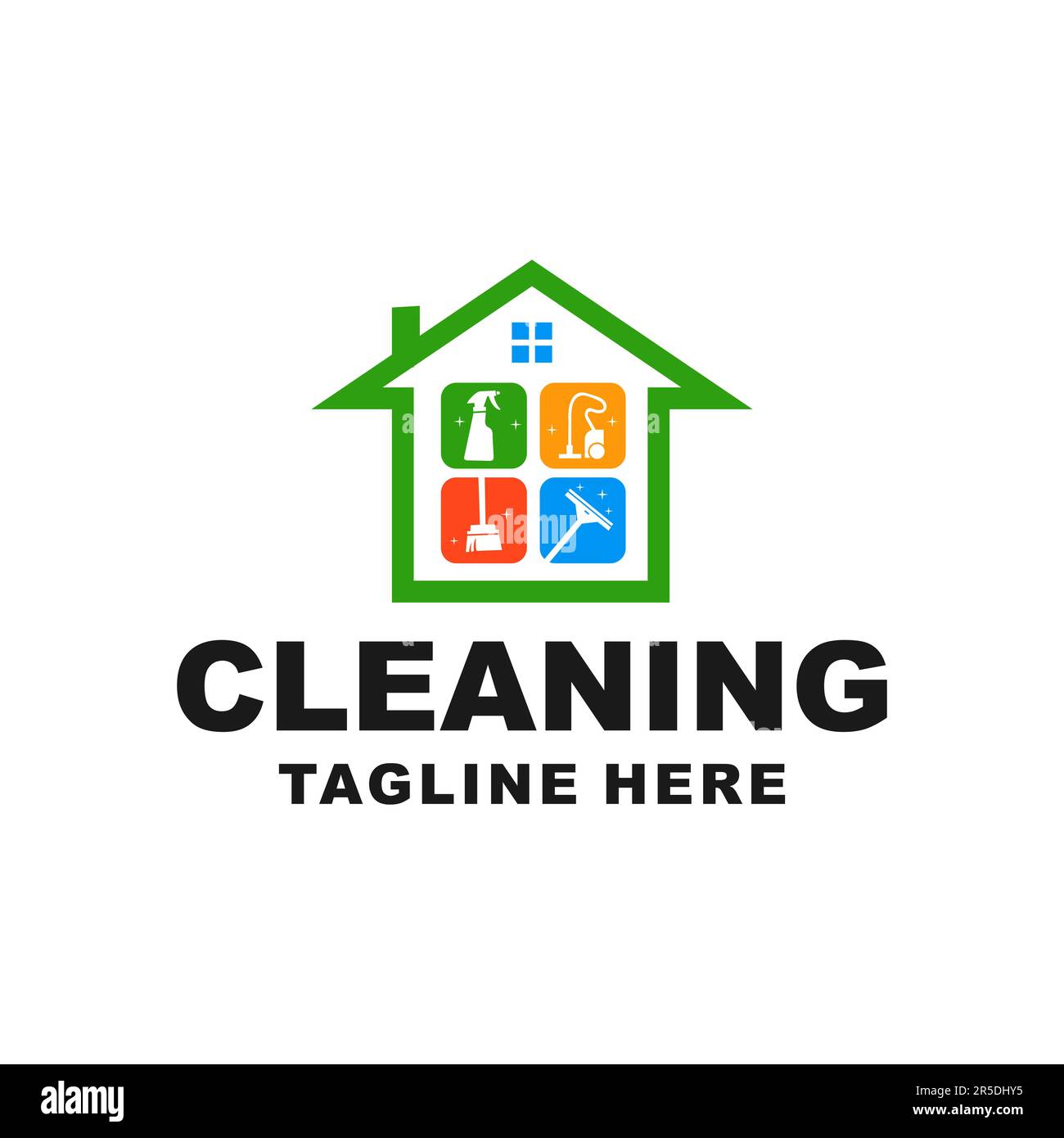 Cleaning Service Logo Design Inspiration Stock Vector Image & Art - Alamy