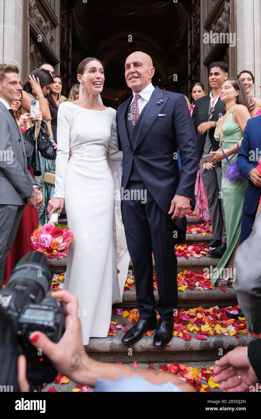 Madrid, Spain. 02nd June, 2023. Marta Lopez and Kiko Matamoros seen ...