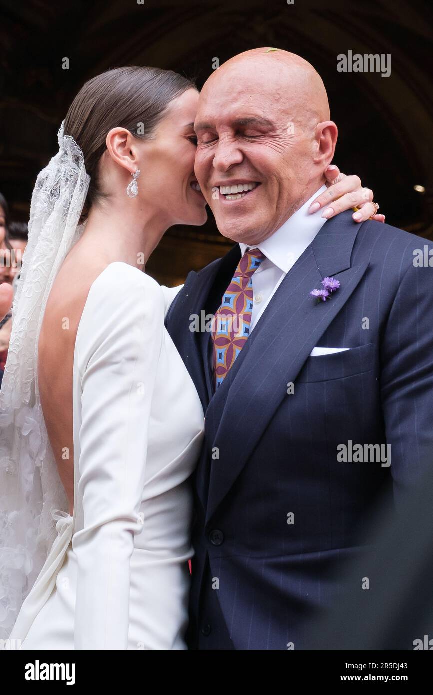 Madrid, Spain. 02nd June, 2023. Marta Lopez and Kiko Matamoros seen ...