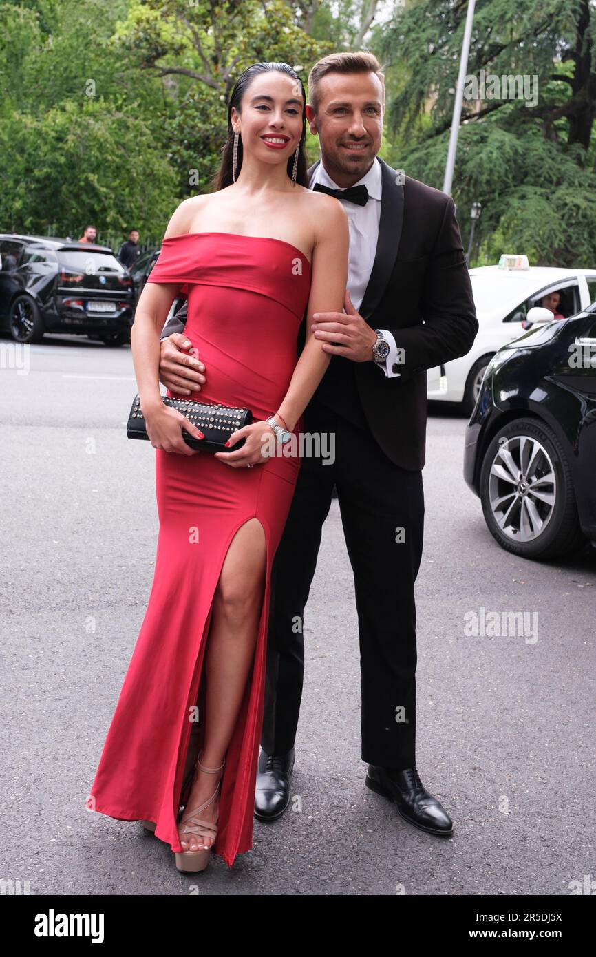 Madrid, Spain. 02nd June, 2023. Rafael Mora and his girlfriend attend ...