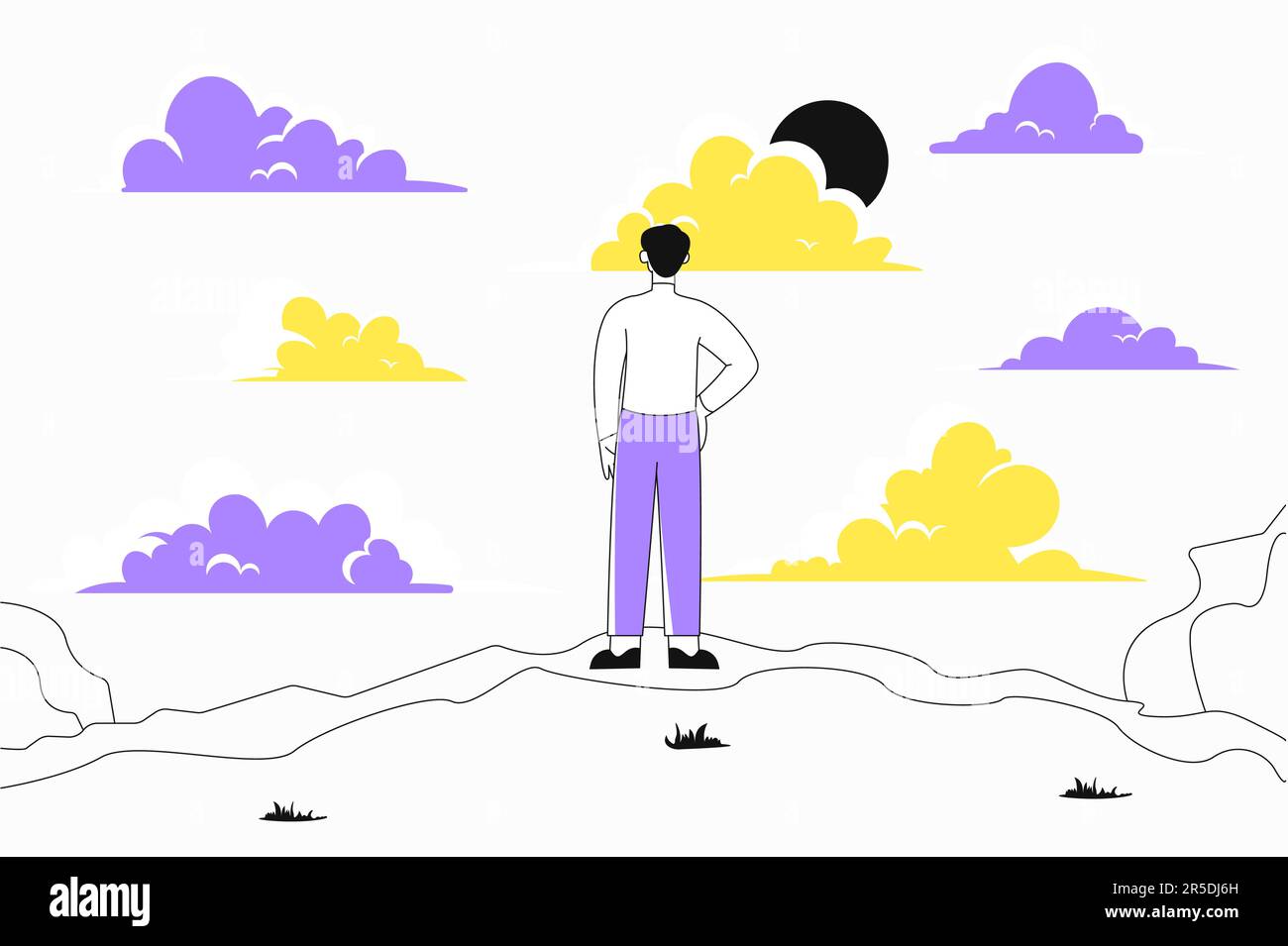 Line of cliff Cut Out Stock Images & Pictures - Alamy