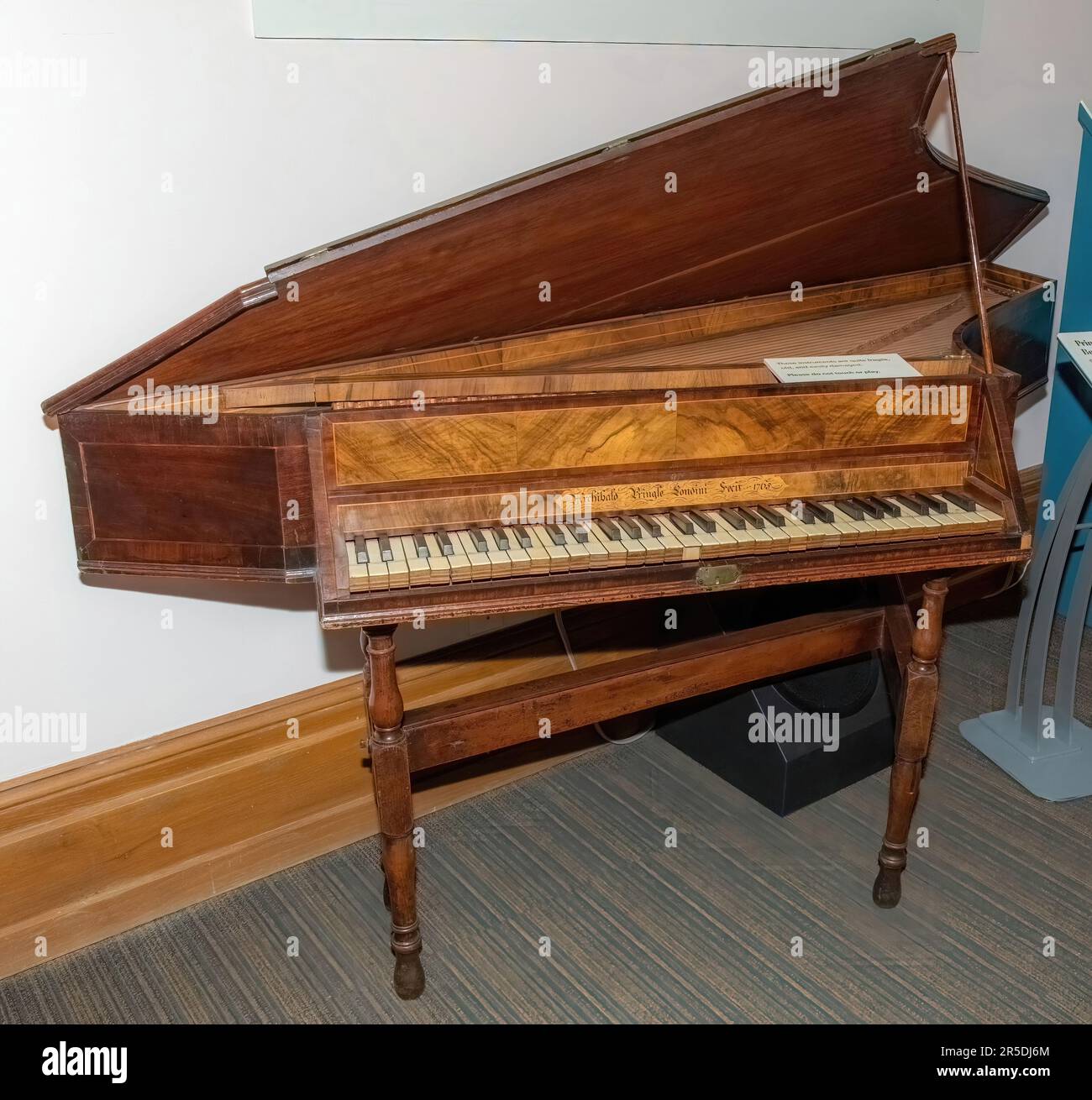 1765 English Bentside Spinet, Pringle harpsichord, acquired in 1980, on ...