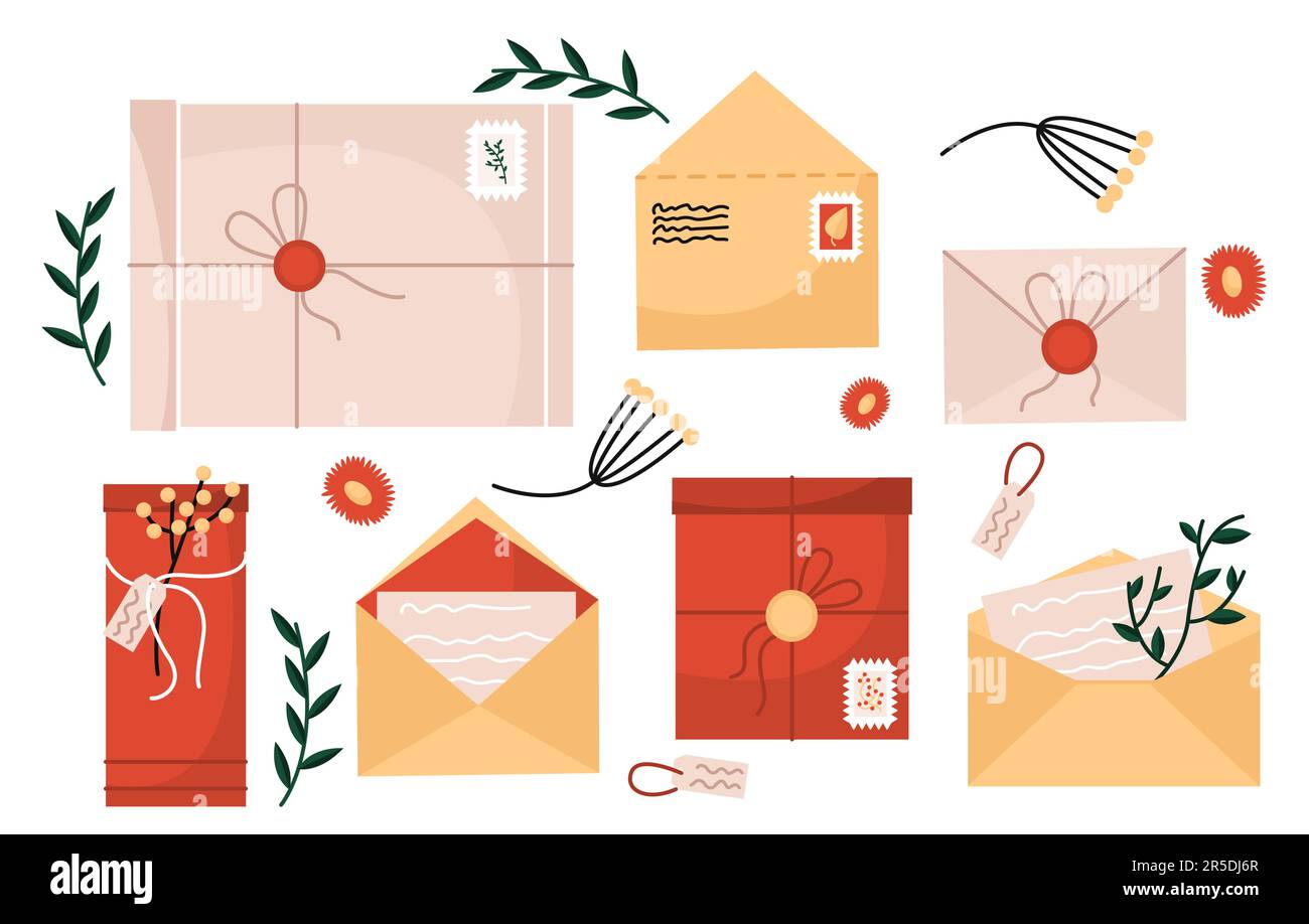 Set of envelopes Stock Vector Image & Art - Alamy