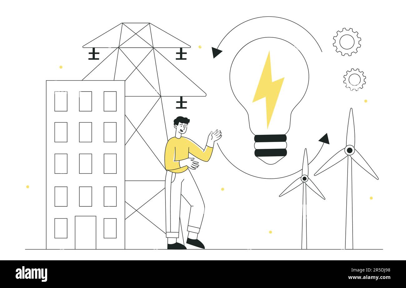 Electric charge concept Stock Vector Image & Art - Alamy