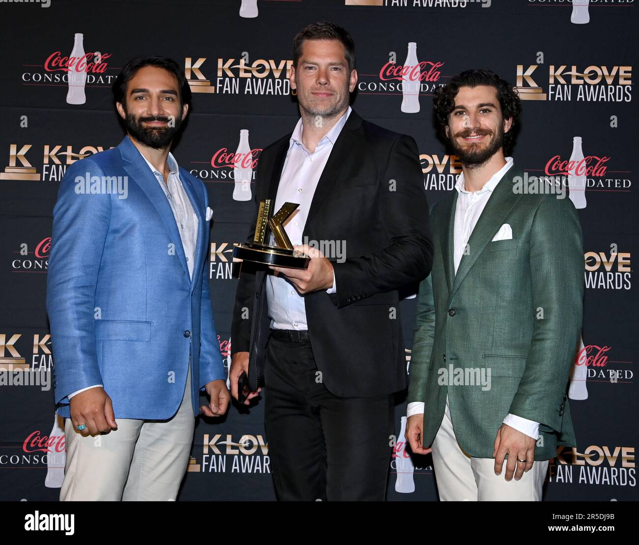 Nashville, USA. 28th May, 2023. Abe Bueno-Jallad, Dallas Jenkins and ...
