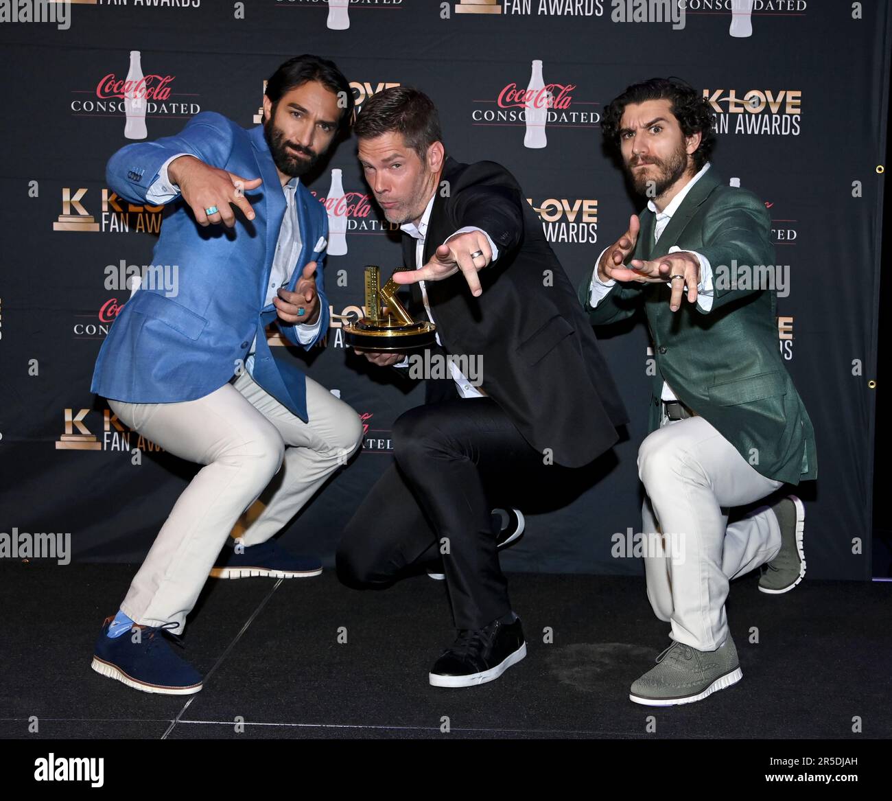 Nashville, USA. 28th May, 2023. Abe Bueno-Jallad, Dallas Jenkins and ...