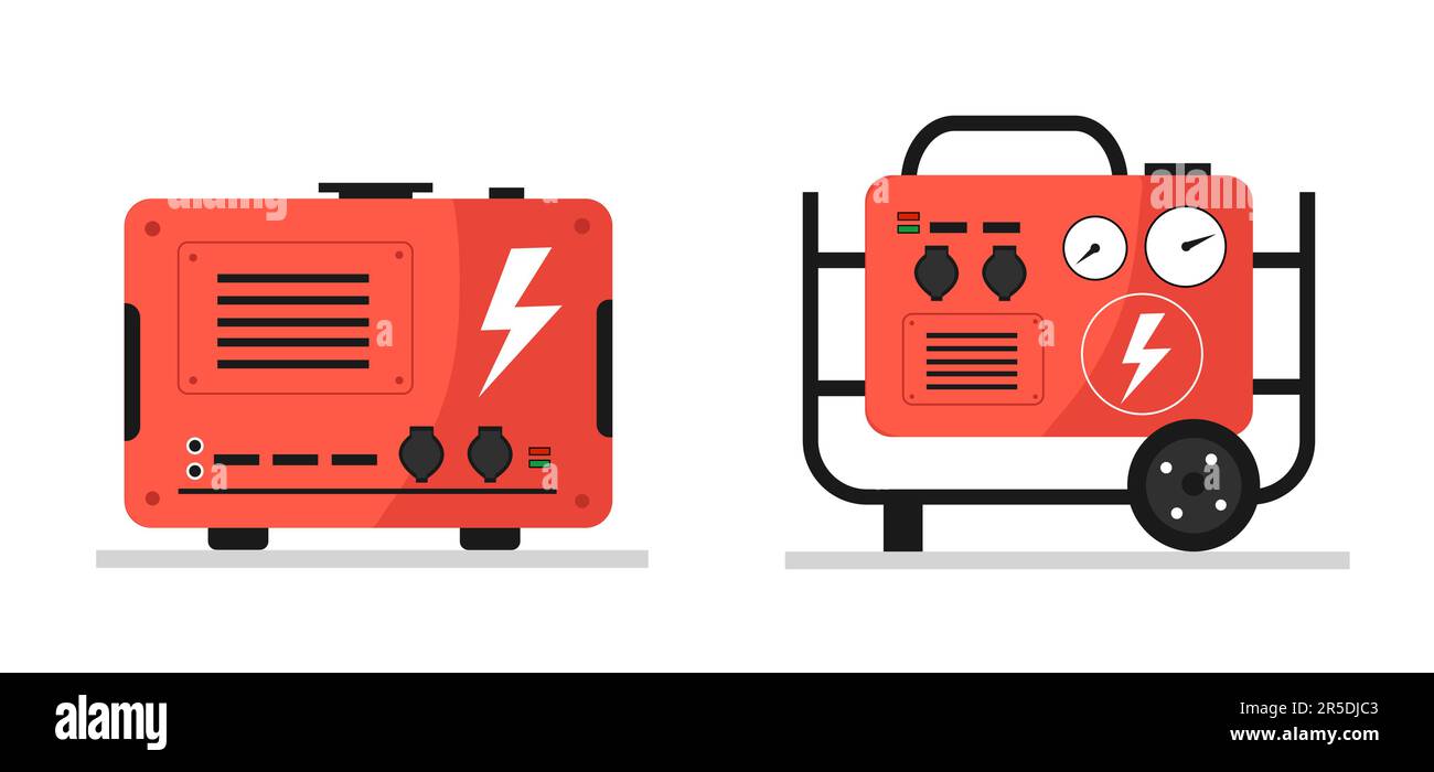 Electricity generator set Stock Vector Image & Art - Alamy