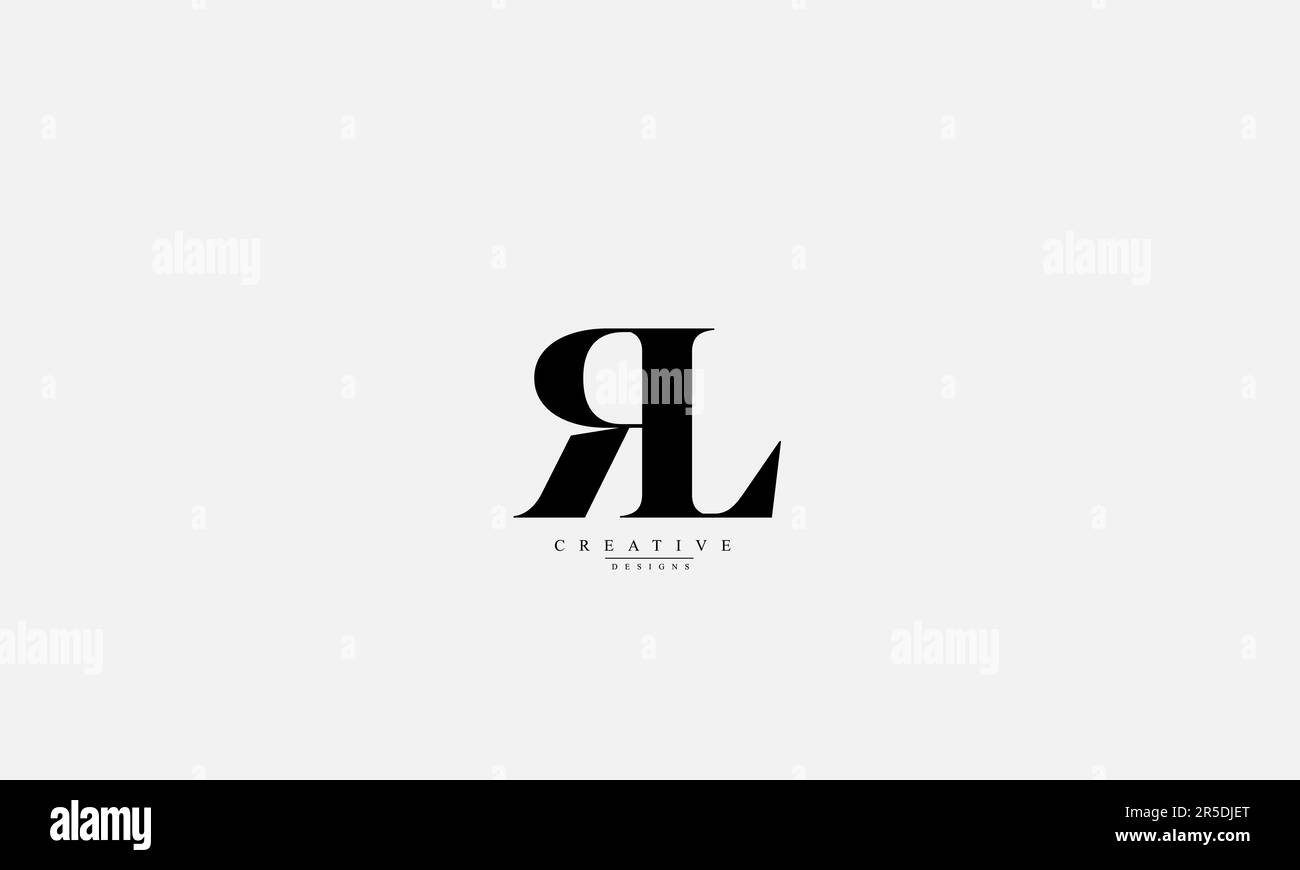 Alphabet letters Initials Monogram logo RL LR R L Stock Vector Image & Art - Alamy