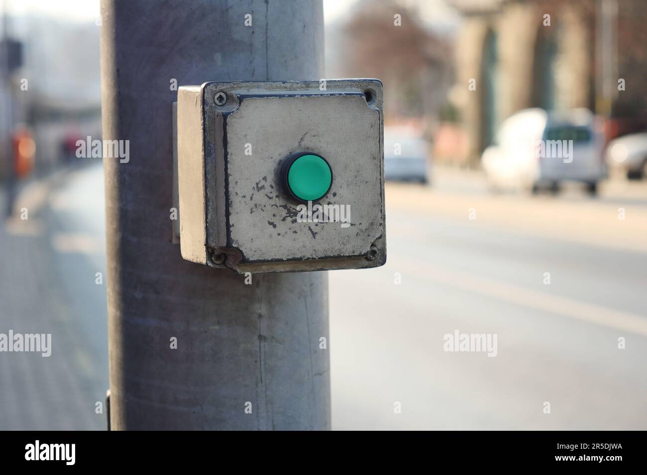 close up of crossing signal button in singapore Stock Photo - Alamy