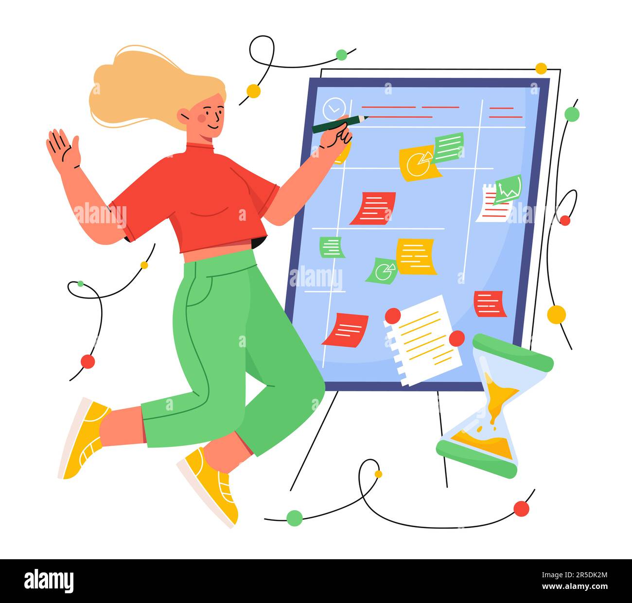 Woman planning concept Stock Vector Image & Art - Alamy