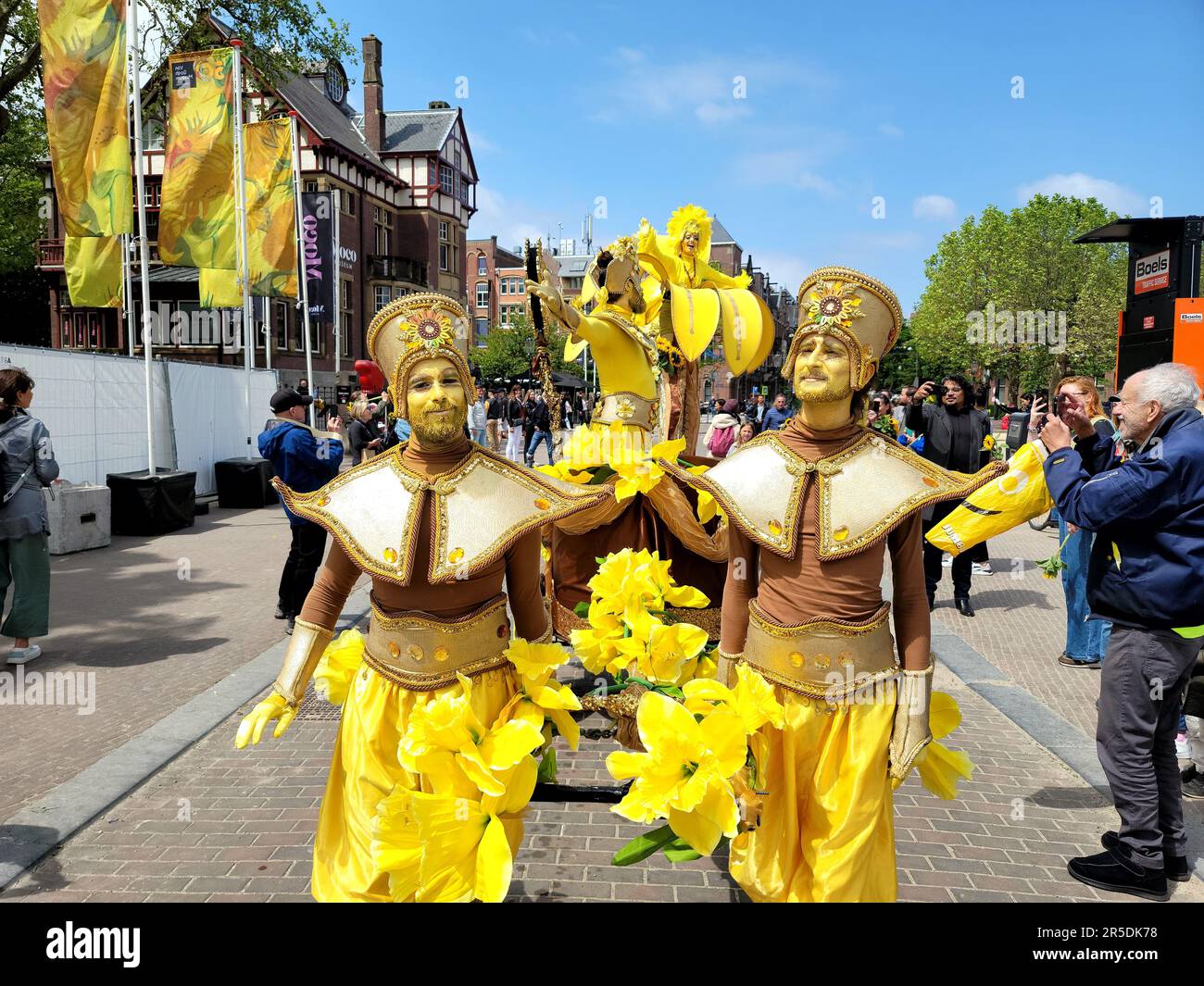 Amsterdam, Netherlands. 02nd June, 2023. Actors perform during festive ...