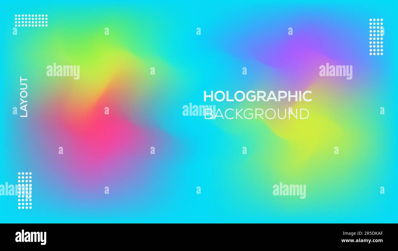 multi color texture holographic background blur 4k vector elegant ...