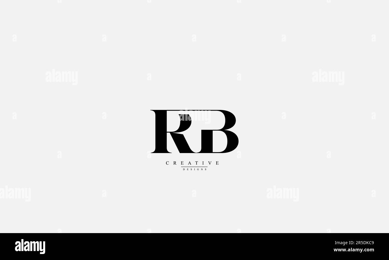 Alphabet letters Initials Monogram logo RB BR R B Stock Vector Image & Art - Alamy