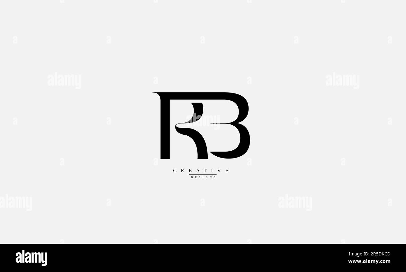 Alphabet letters Initials Monogram logo RB BR R B Stock Vector Image & Art - Alamy