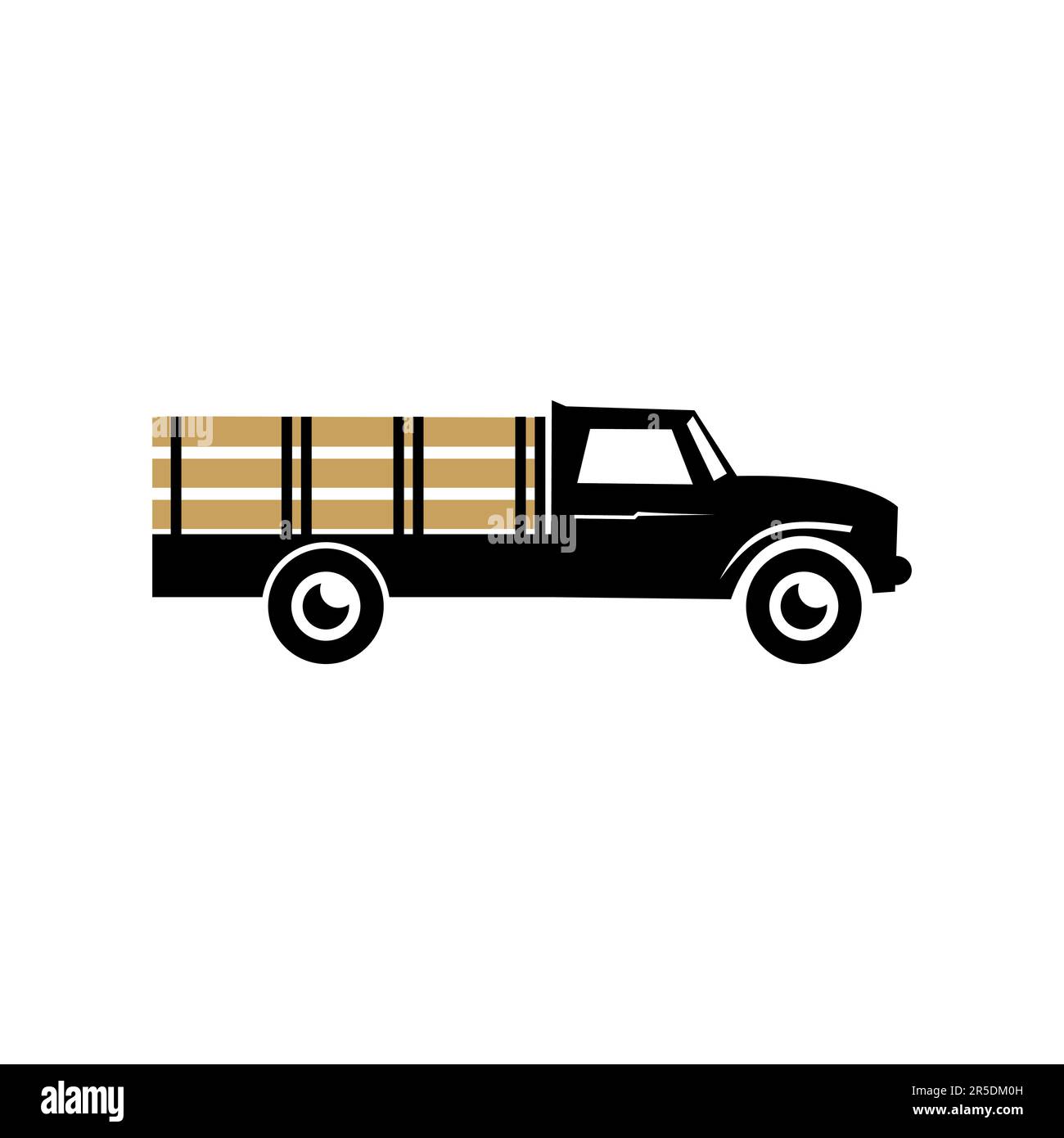 trucking logo template design creative idea Stock Vector Image & Art ...