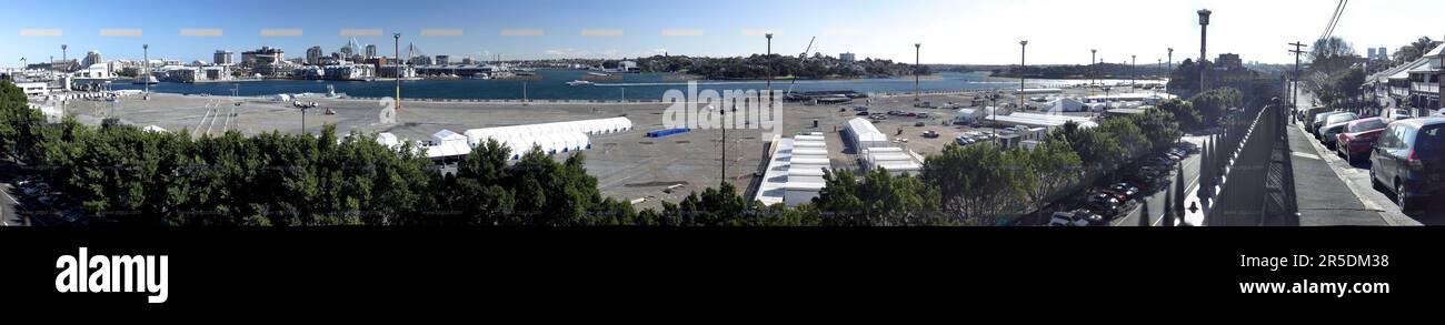A panoramic view of Barangaroo, site of World Youth Day 2008 events and ...