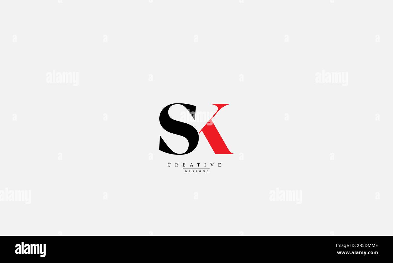 Alphabet letters Initials Monogram logo SK S K Stock Vector Image & Art ...