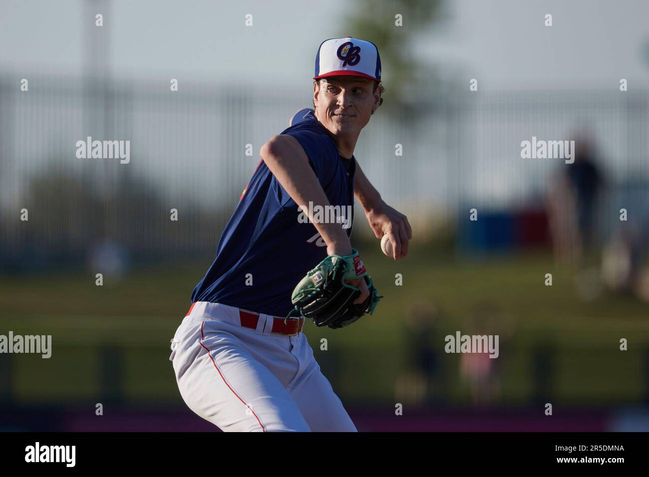 Kannapolis Cannon Ballers starting pitcher Noah Schultz (33) in action during the Carolina ...