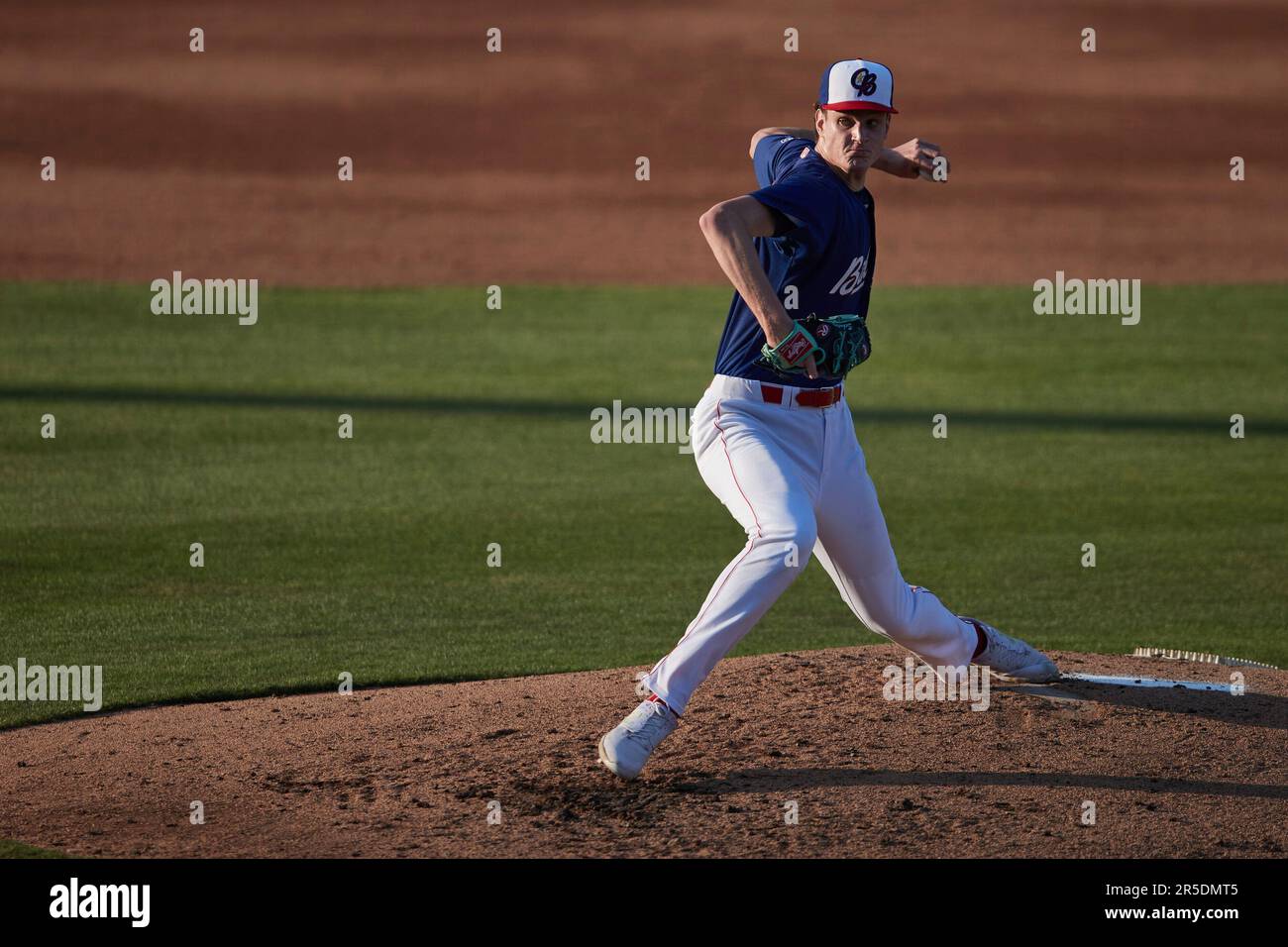 Kannapolis Cannon Ballers starting pitcher Noah Schultz (33) in action during the Carolina ...