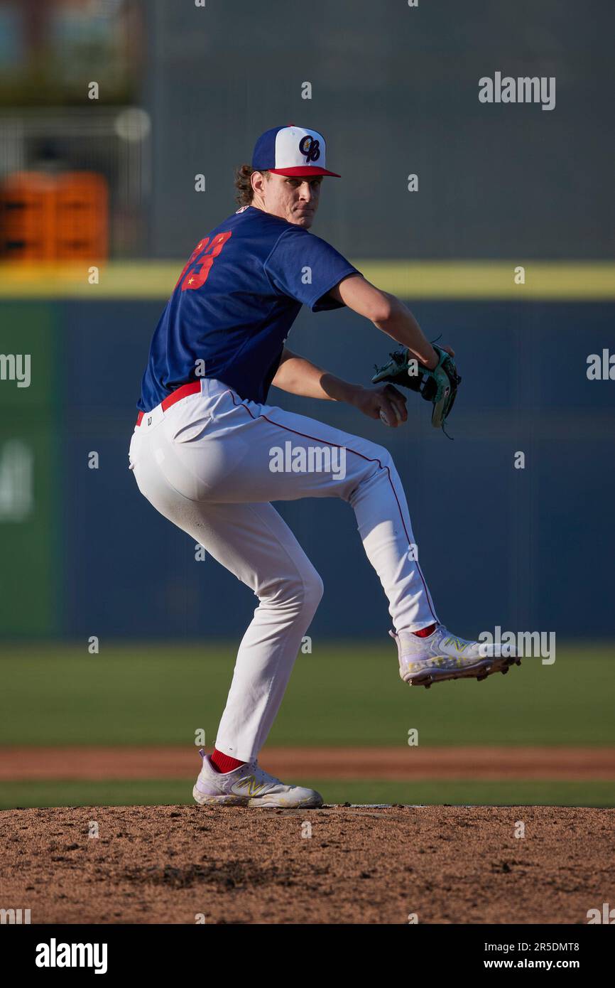 Kannapolis Cannon Ballers starting pitcher Noah Schultz (33) in action ...