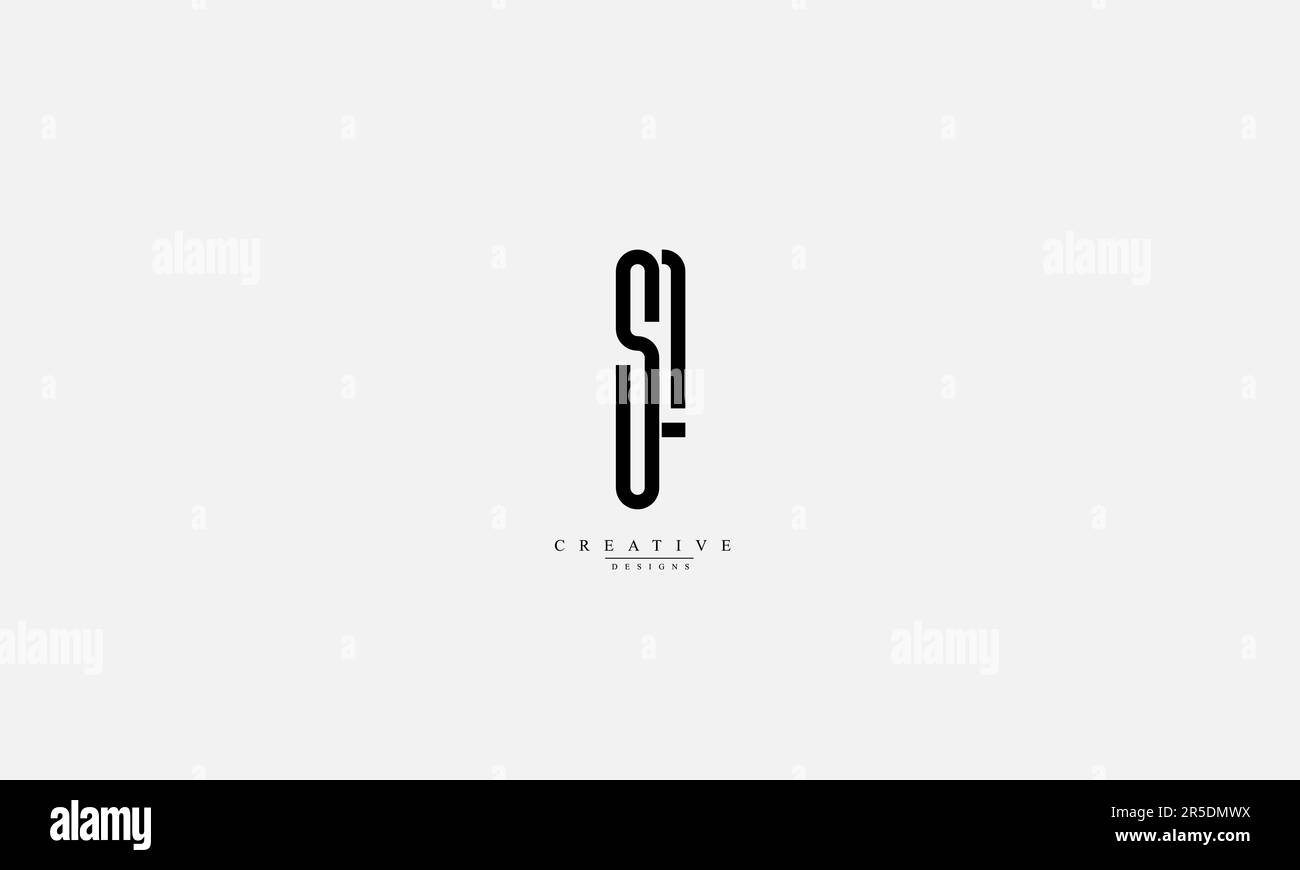 Alphabet letters Initials Monogram logo SF FS S F Stock Vector Image ...