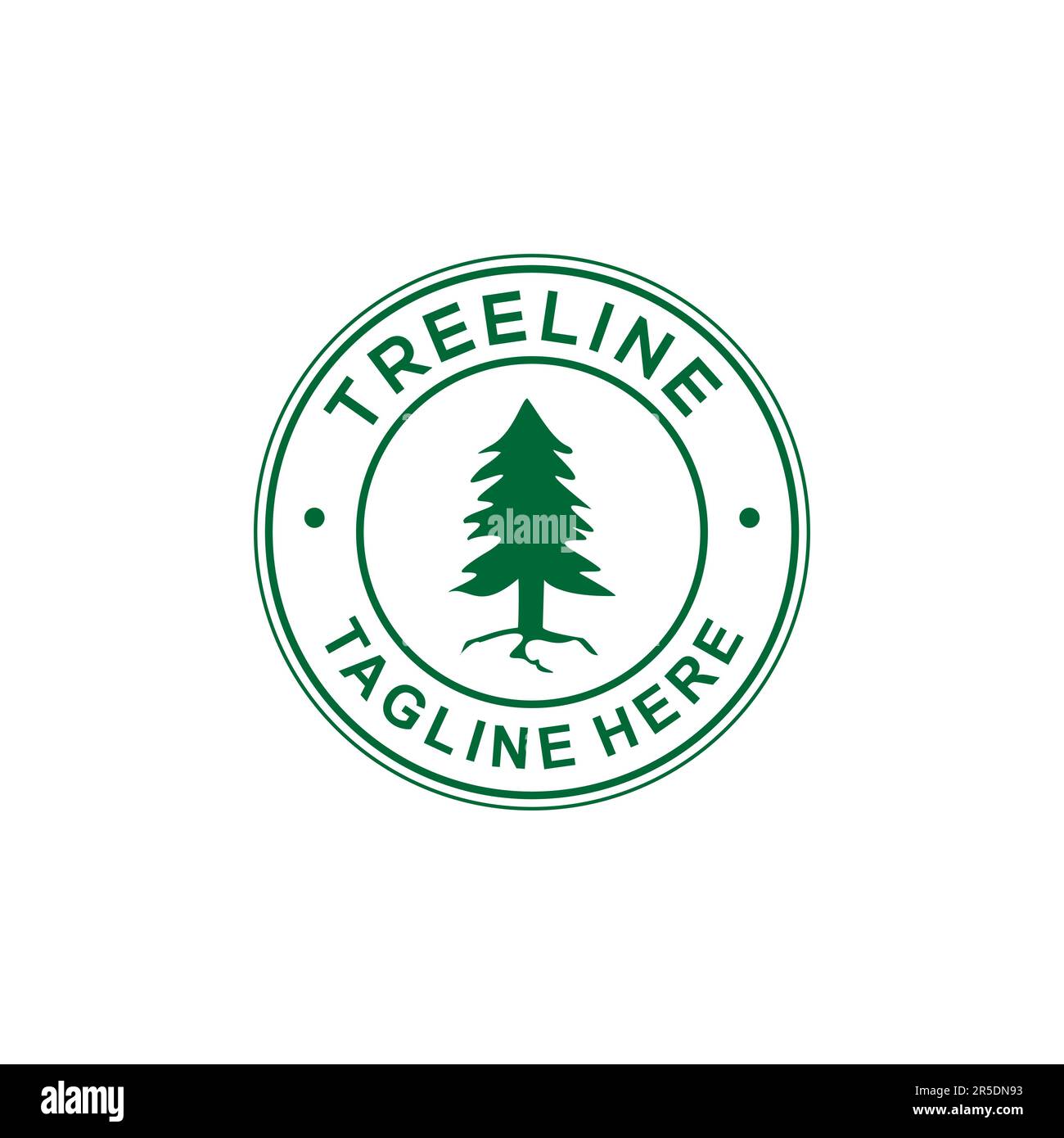 Tree line Logo Template Design Creative idea Stock Vector Image & Art ...