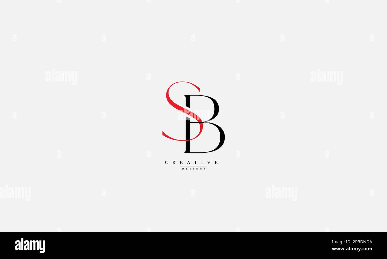Initial sb logo vectors hi-res stock photography and images - Alamy
