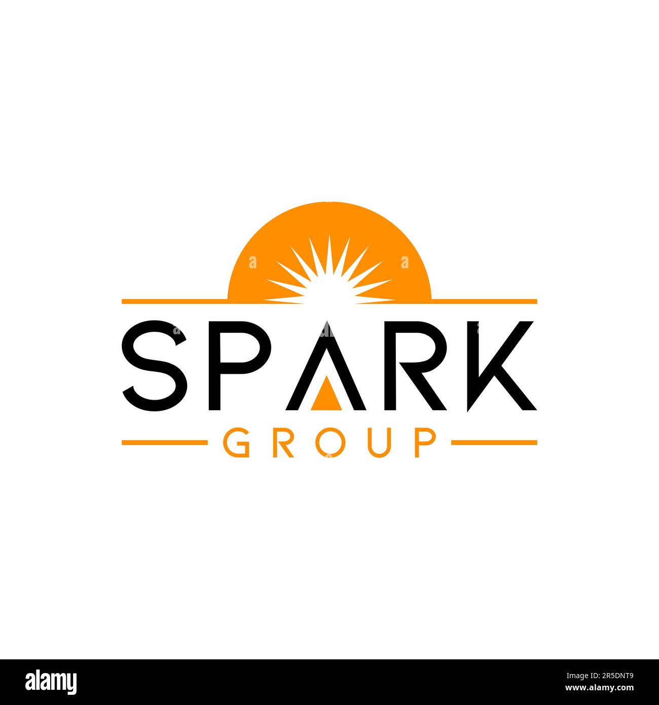 Spark Logo Template Design Creative idea Stock Vector Image & Art - Alamy