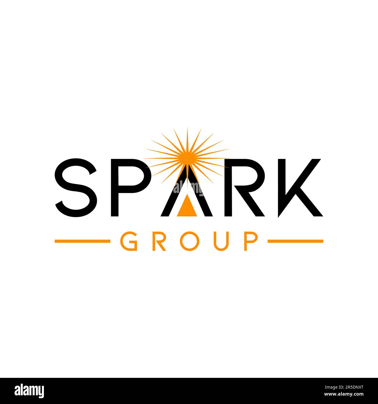 Spark Logo Template Design Creative idea Stock Vector Image & Art - Alamy