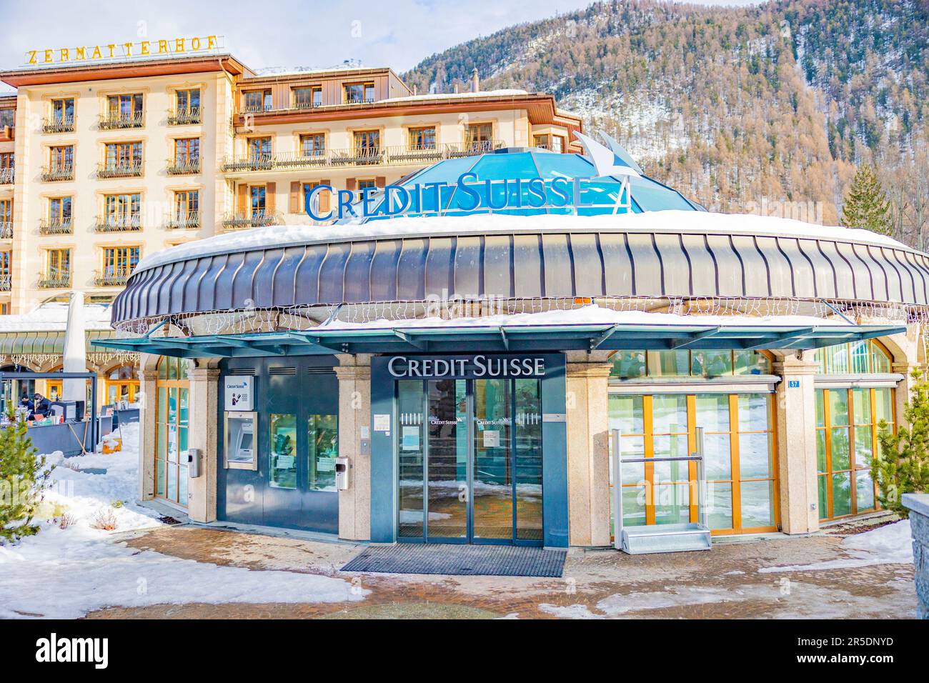 Credit Suisse - the Swiss bank recently acquired by UBS Stock Photo - Alamy