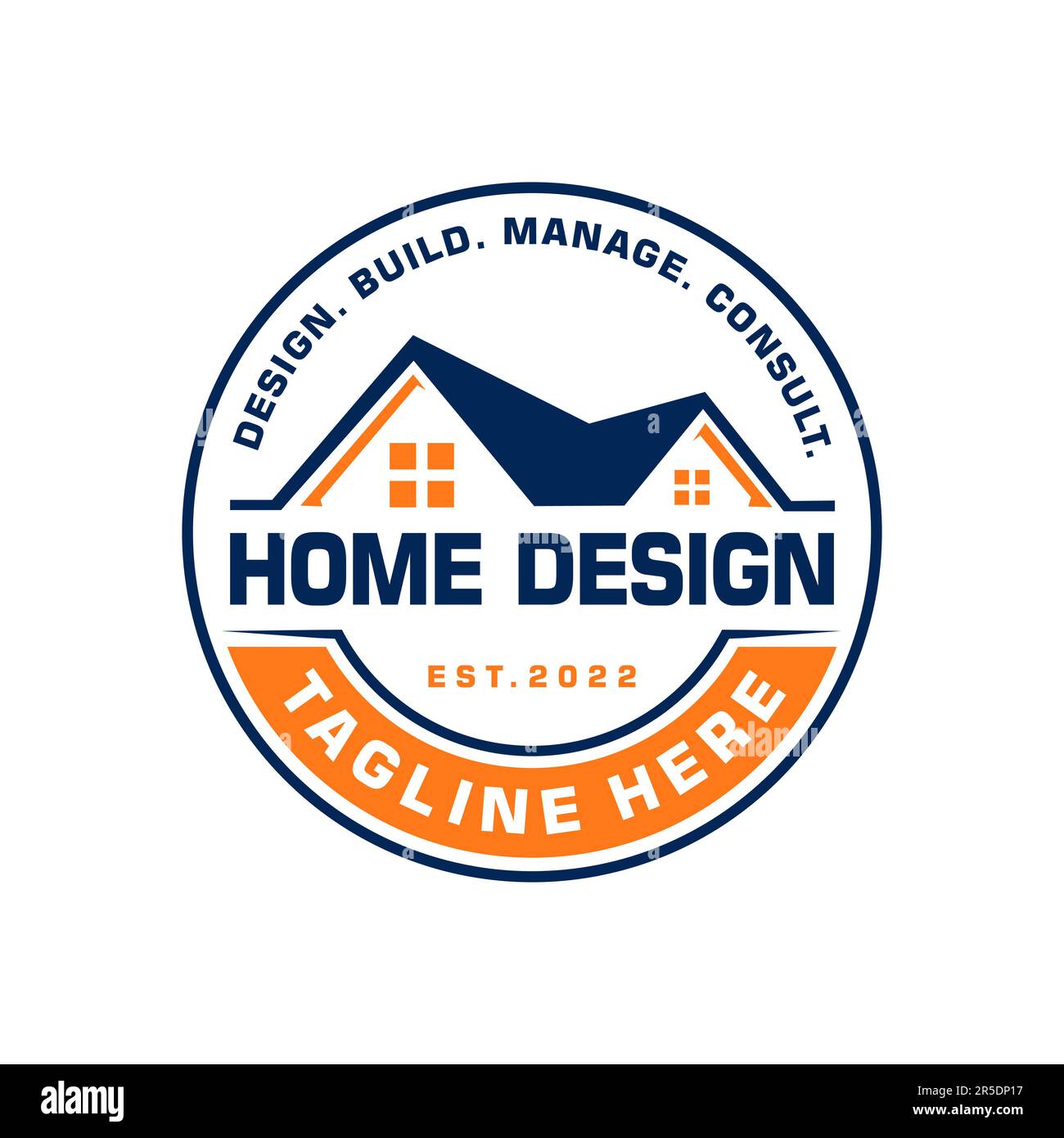 Home Build or Real estate Logo Template Design Creative idea Stock ...