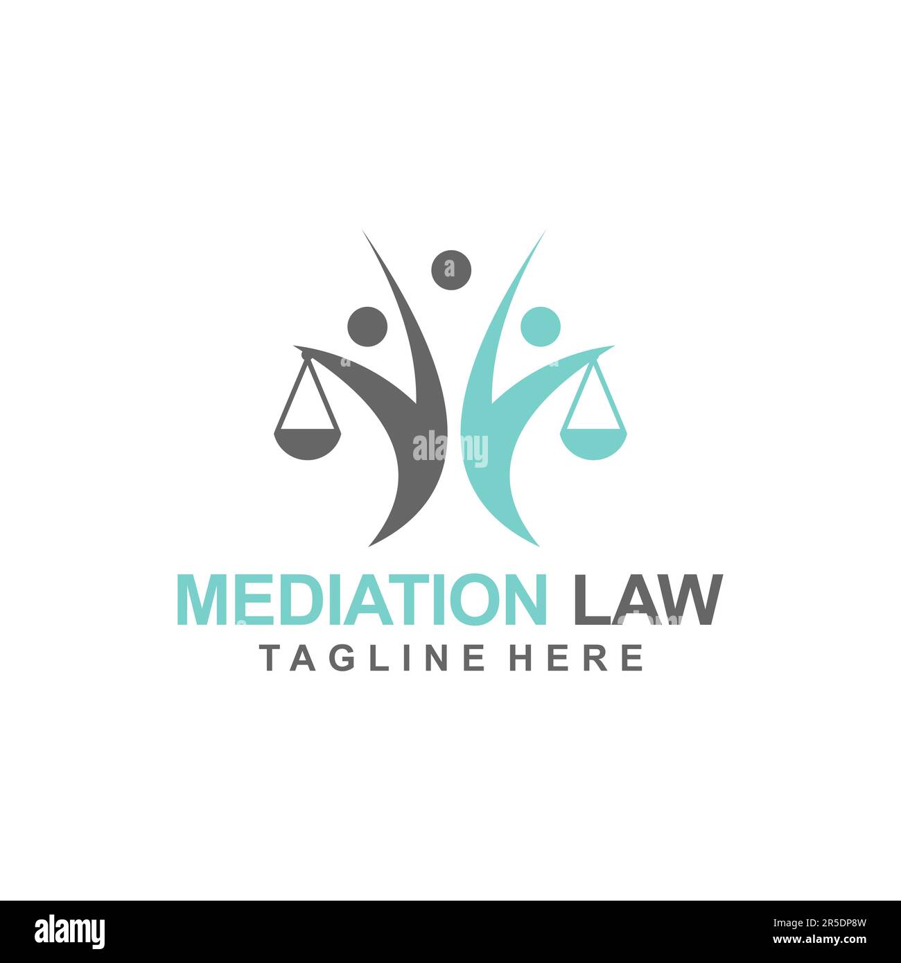 Mediation Law service Logo Template Design Creative idea Stock Vector ...