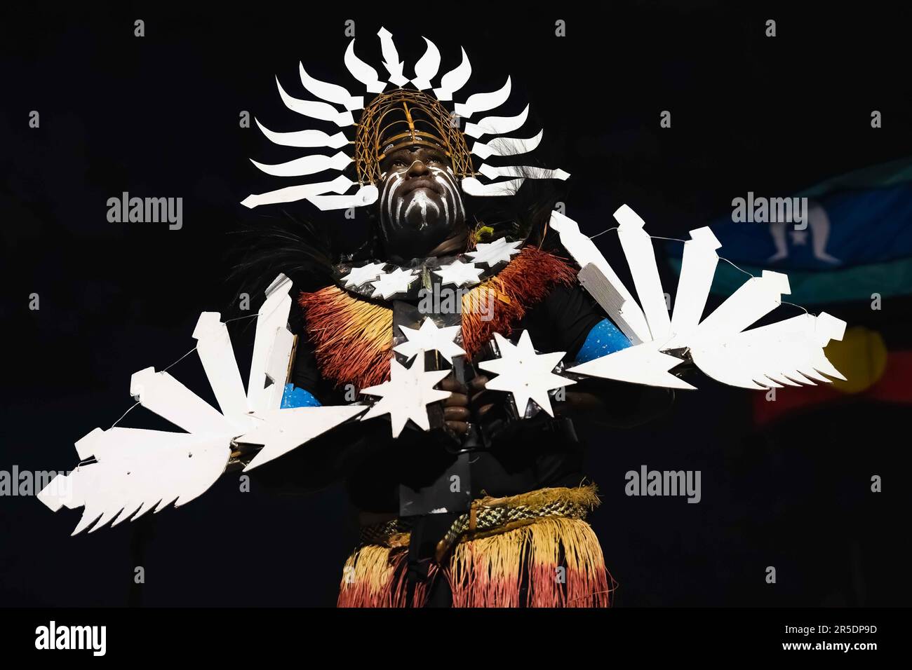 Thursday Island, Australia. 02nd June, 2023. Jehrmess Waia from Saibai ...