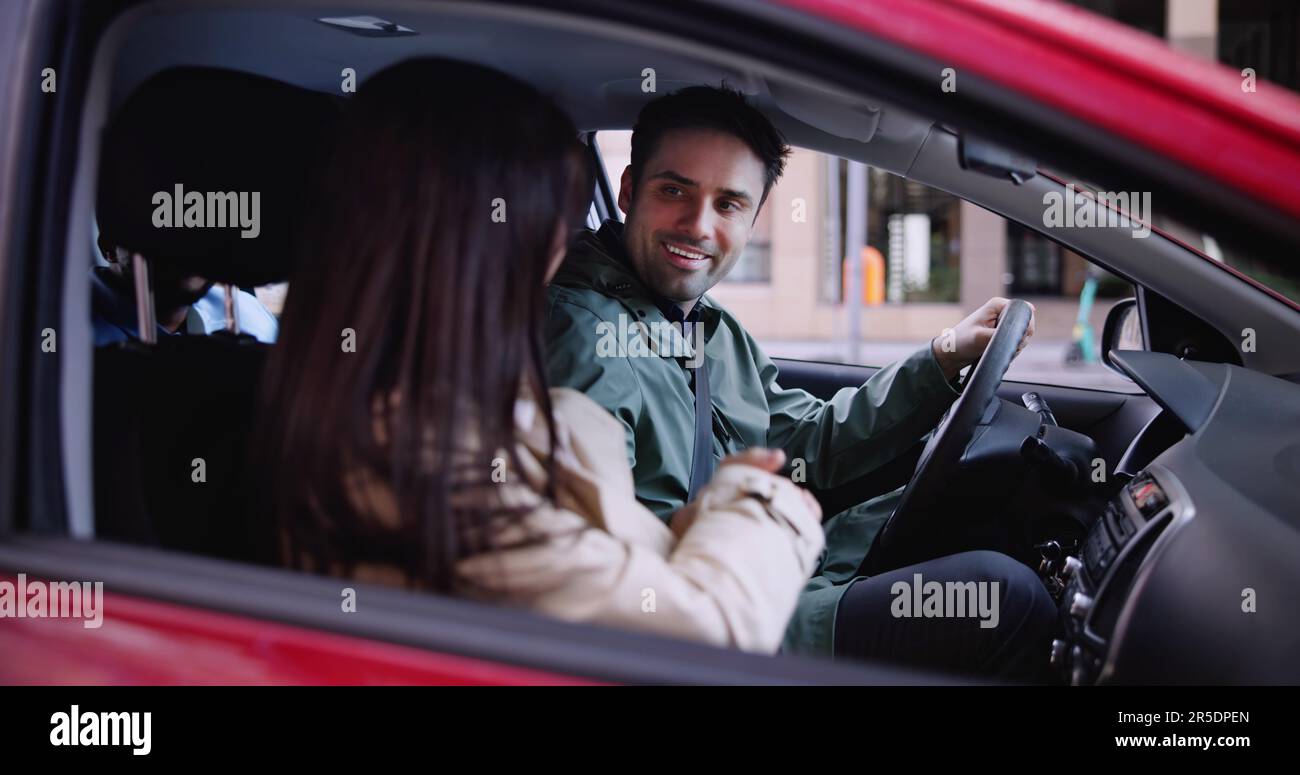 Carpool Ride Sharing. People Using Car Share Stock Photo - Alamy