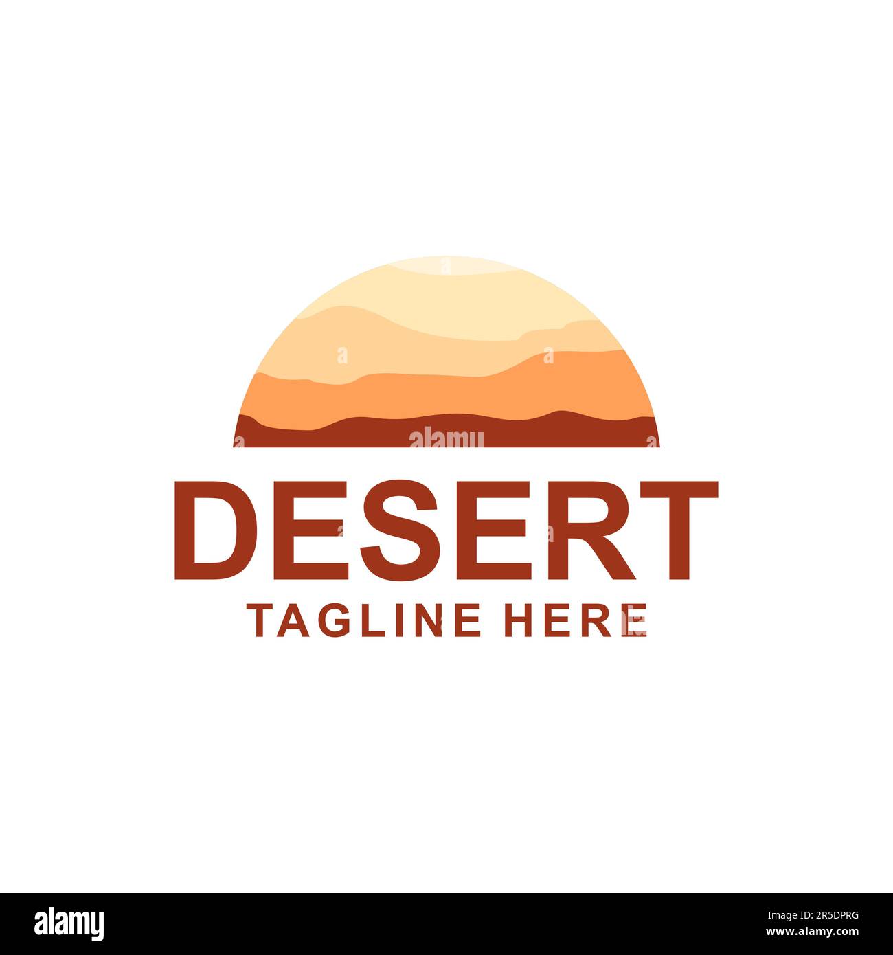 Desert Farm logo Template Design Creative idea Stock Vector Image & Art ...