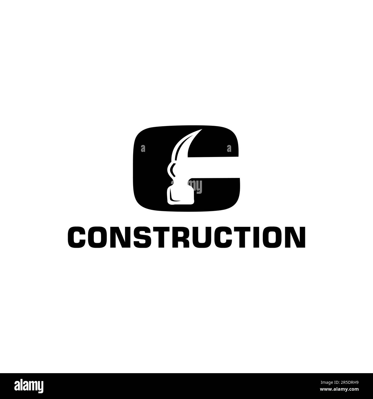 C Construction icon logo Template Design Creative idea Stock Vector ...