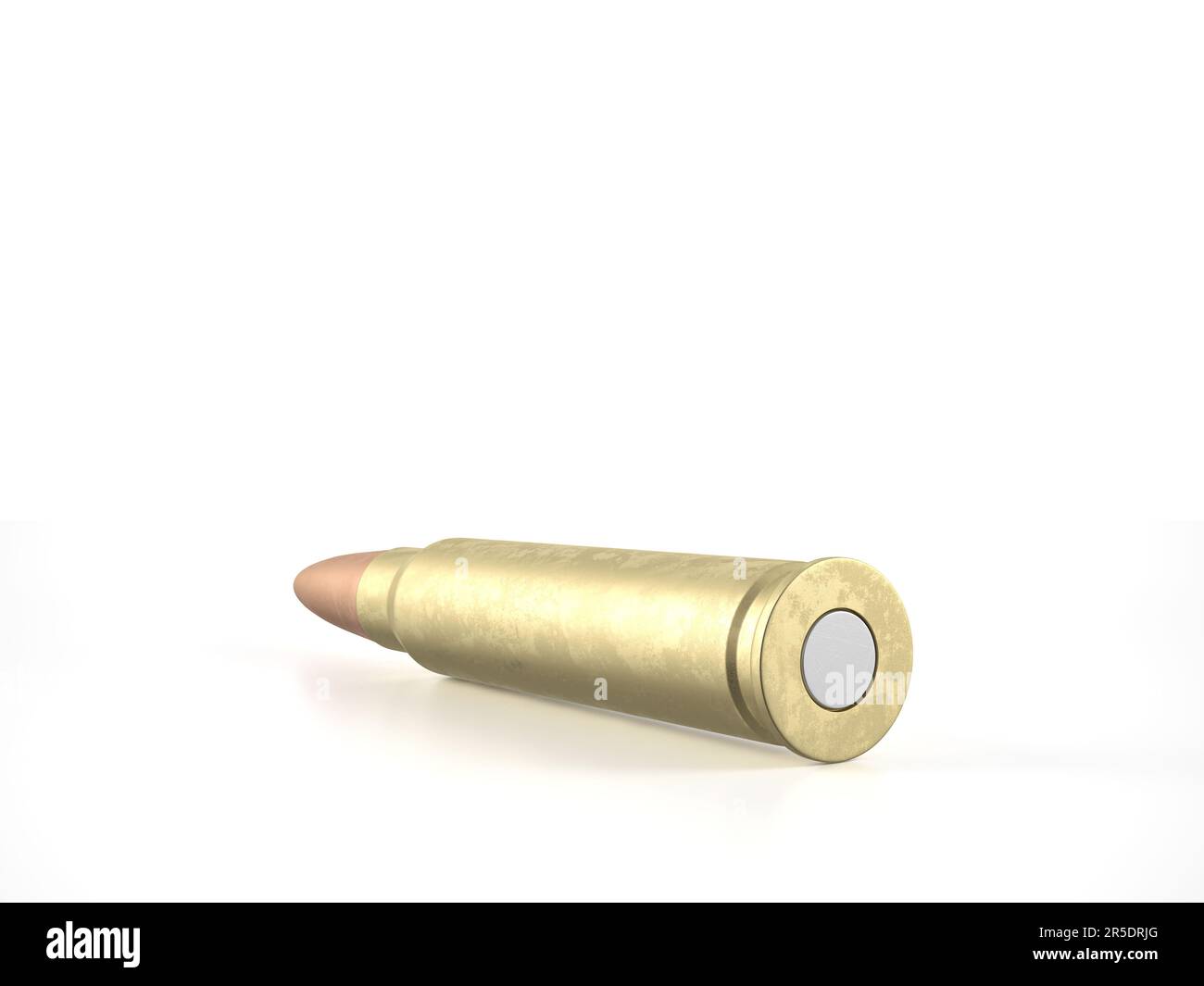 Bullet on a white background. 3d illustration Stock Photo - Alamy