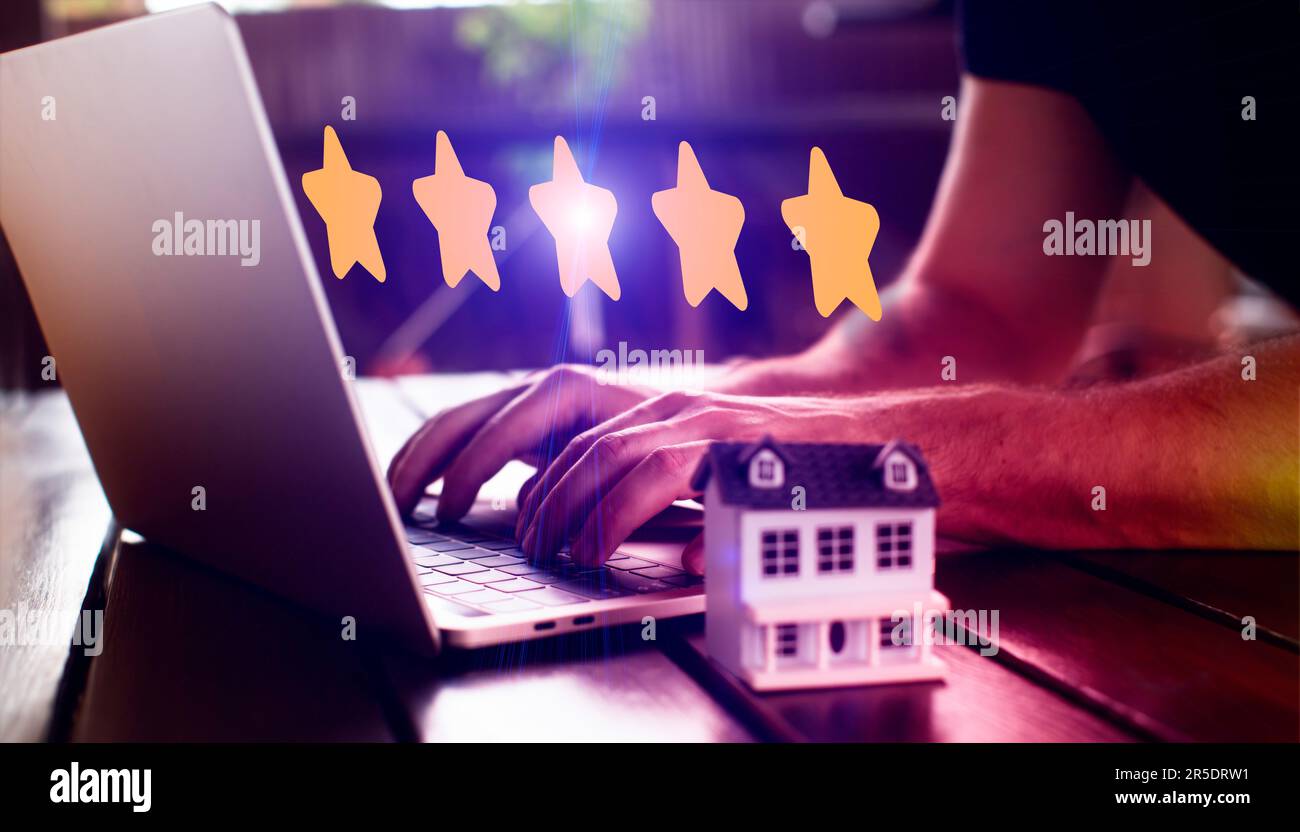 Customer feedback satisfaction survey concept. Valuation of real estate ...