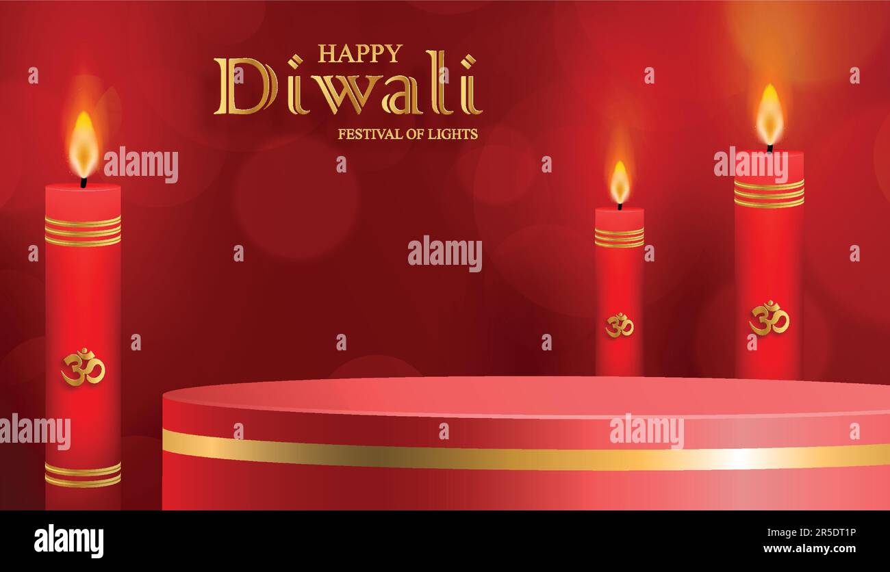 3d Podium round stage style, for Diwali, Deepavali or Dipavali, the ...