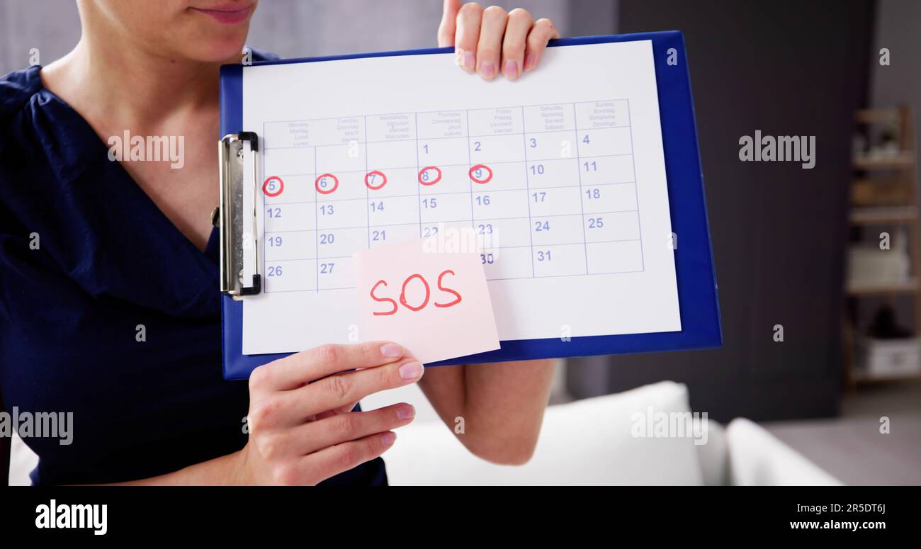 Female monthly cycle calendar hi-res stock photography and images - Alamy