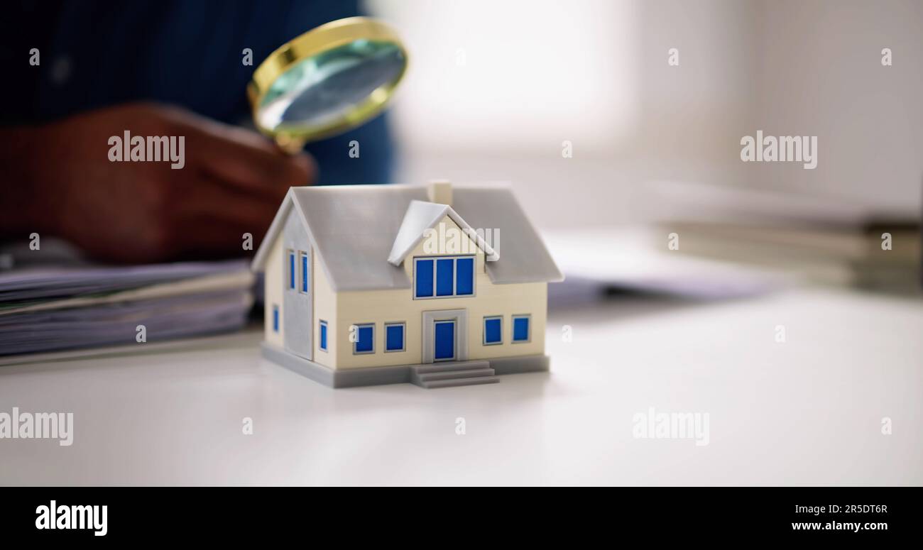 Real Estate House Appraisal And Inspection. Checking Home Stock Photo ...