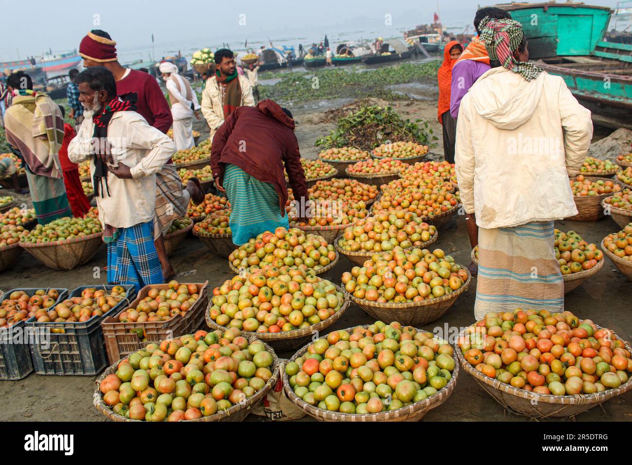 Village Vegetable Market Stock Photo - Alamy