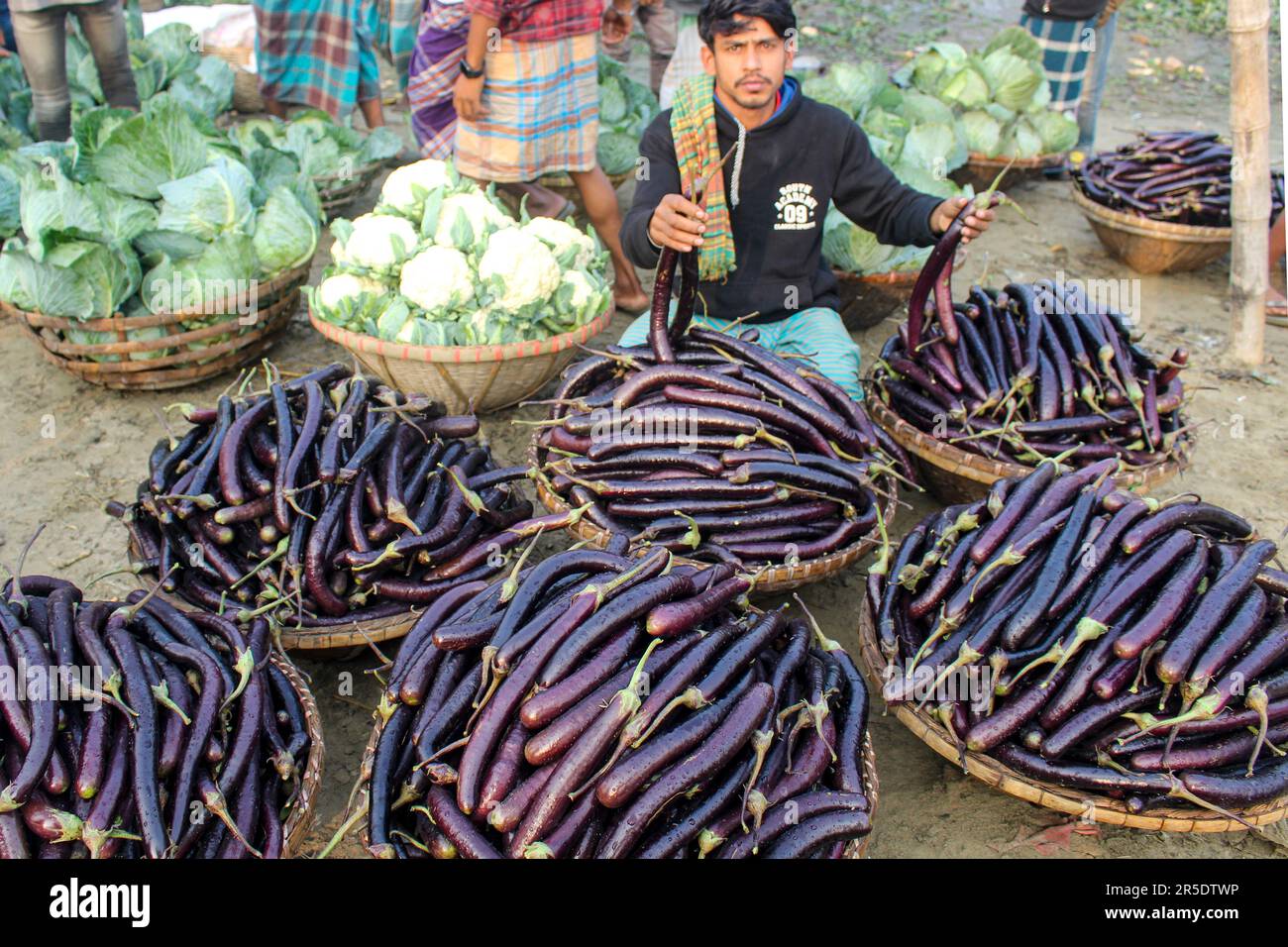 Village Vegetable Market Stock Photo - Alamy