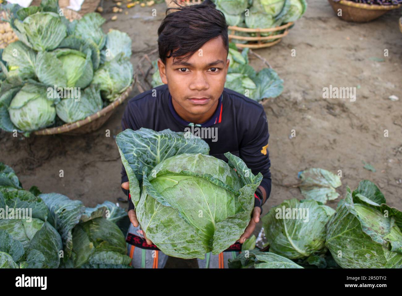 Village Vegetable Market Stock Photo - Alamy