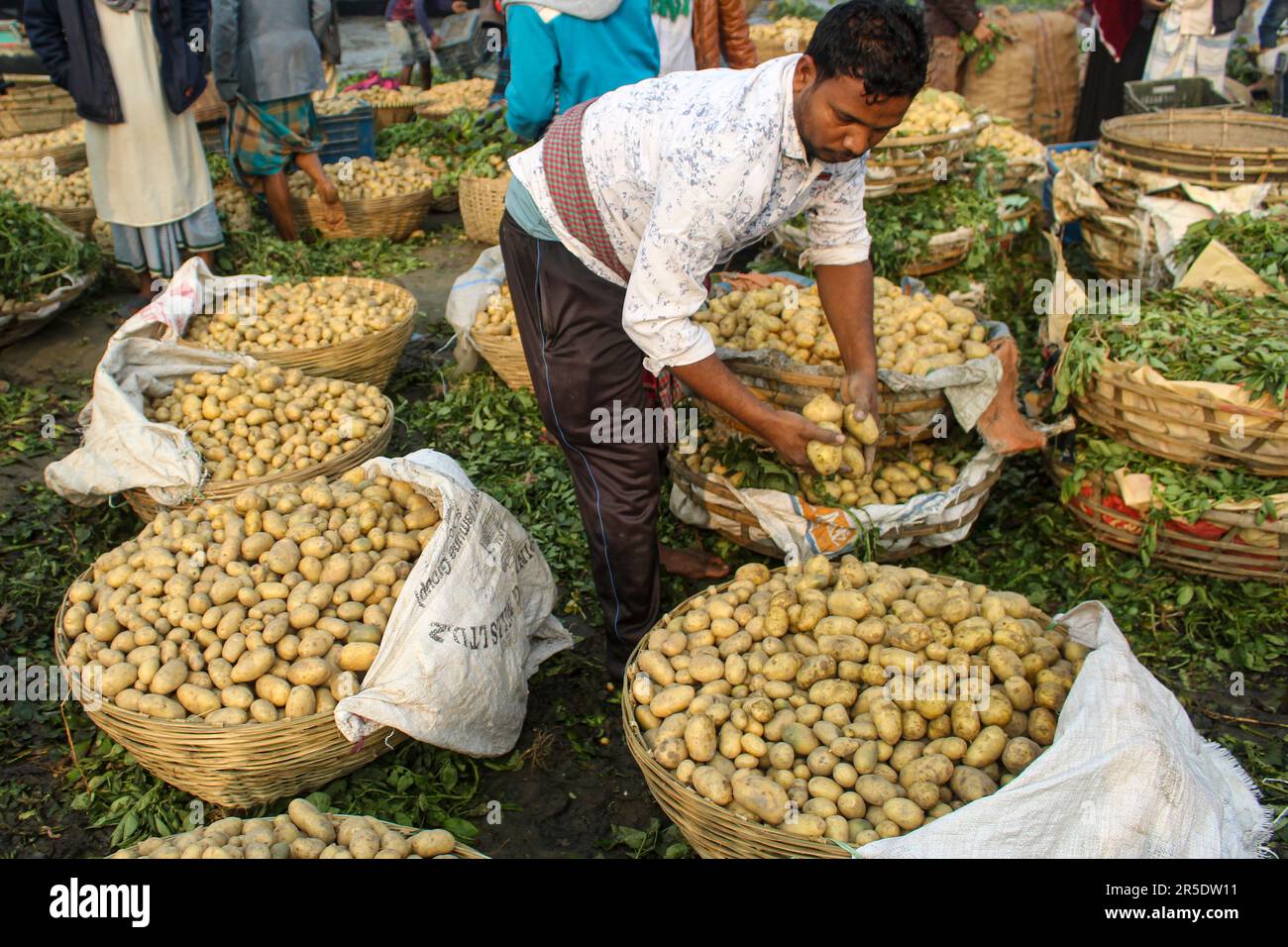 Village Vegetable Market Stock Photo - Alamy