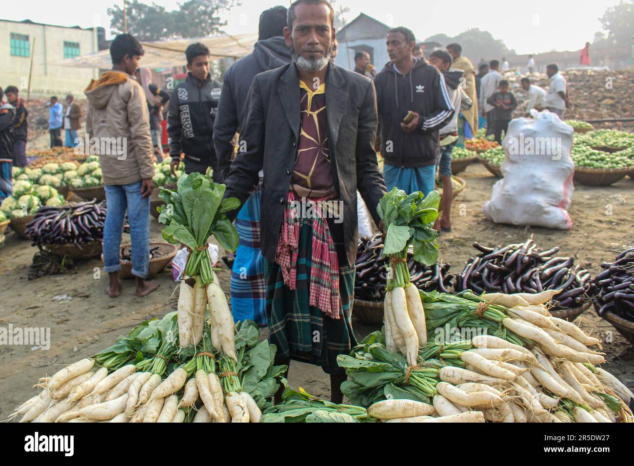 Village Vegetable Market Stock Photo - Alamy