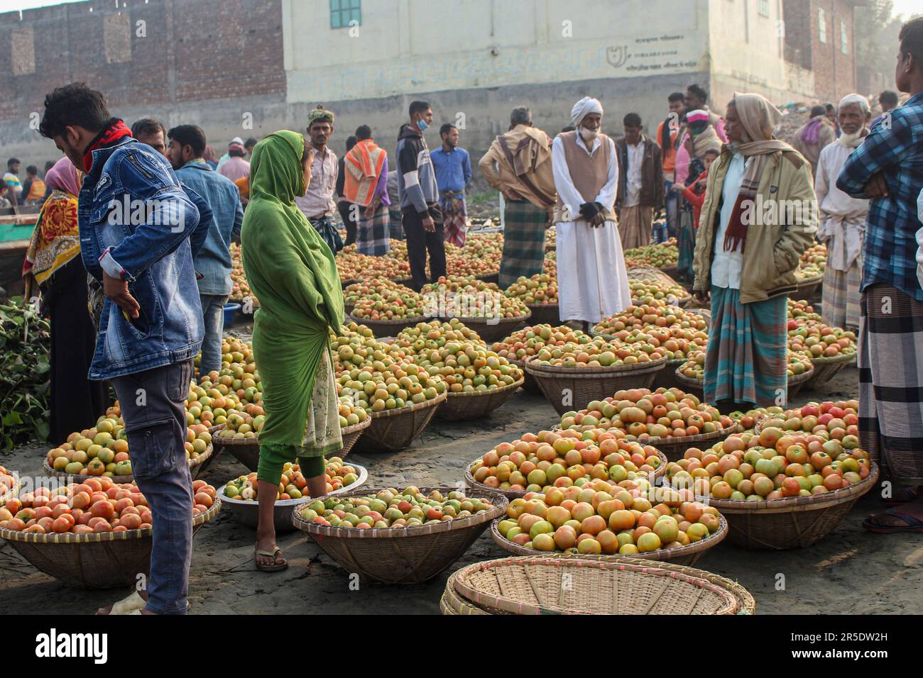 Village Vegetable Market Stock Photo - Alamy