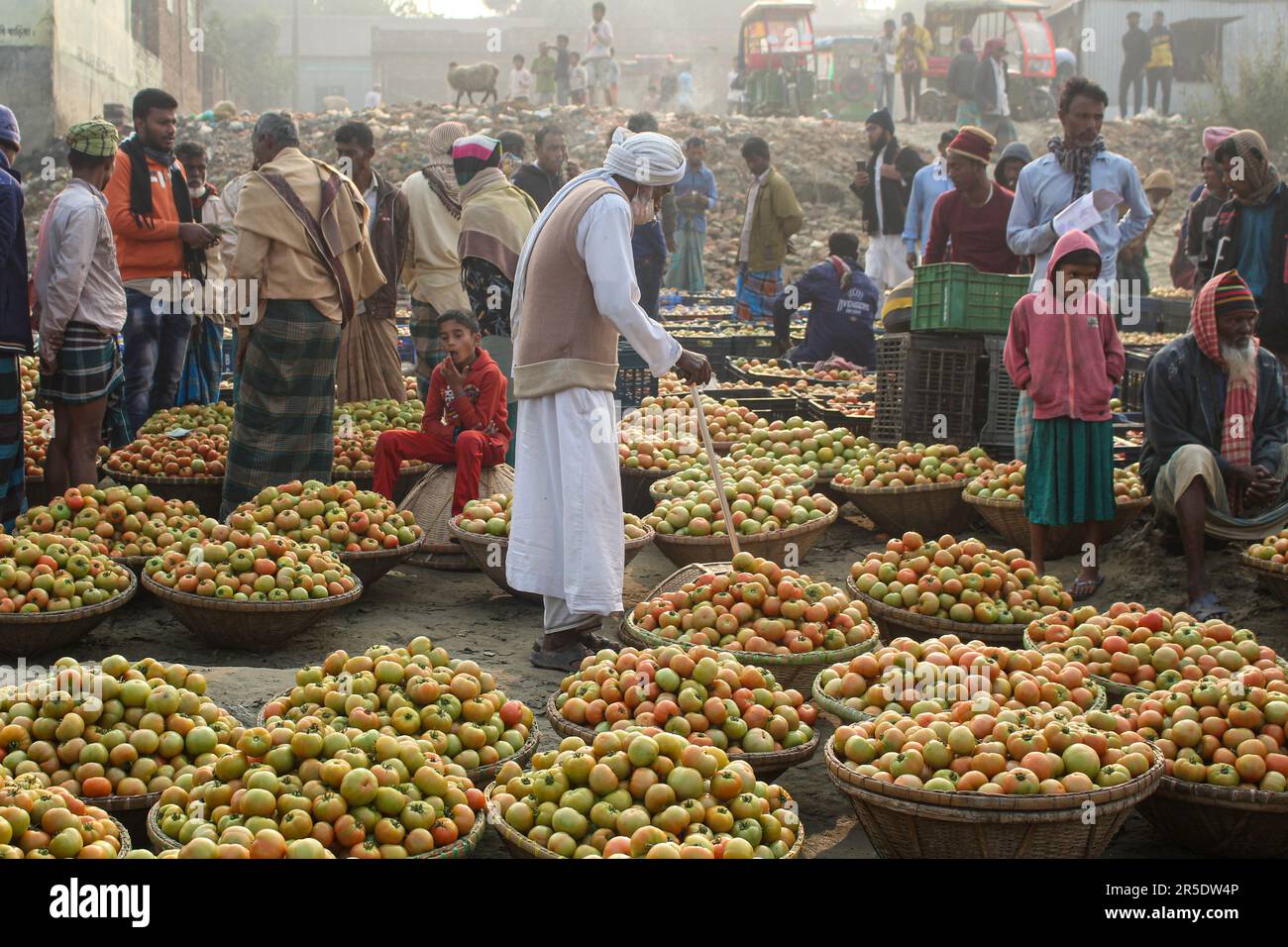 Village Vegetable Market Stock Photo - Alamy