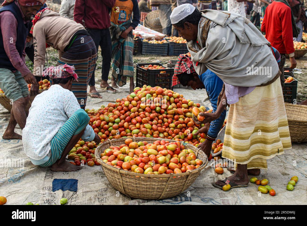 Village Vegetable Market Stock Photo - Alamy