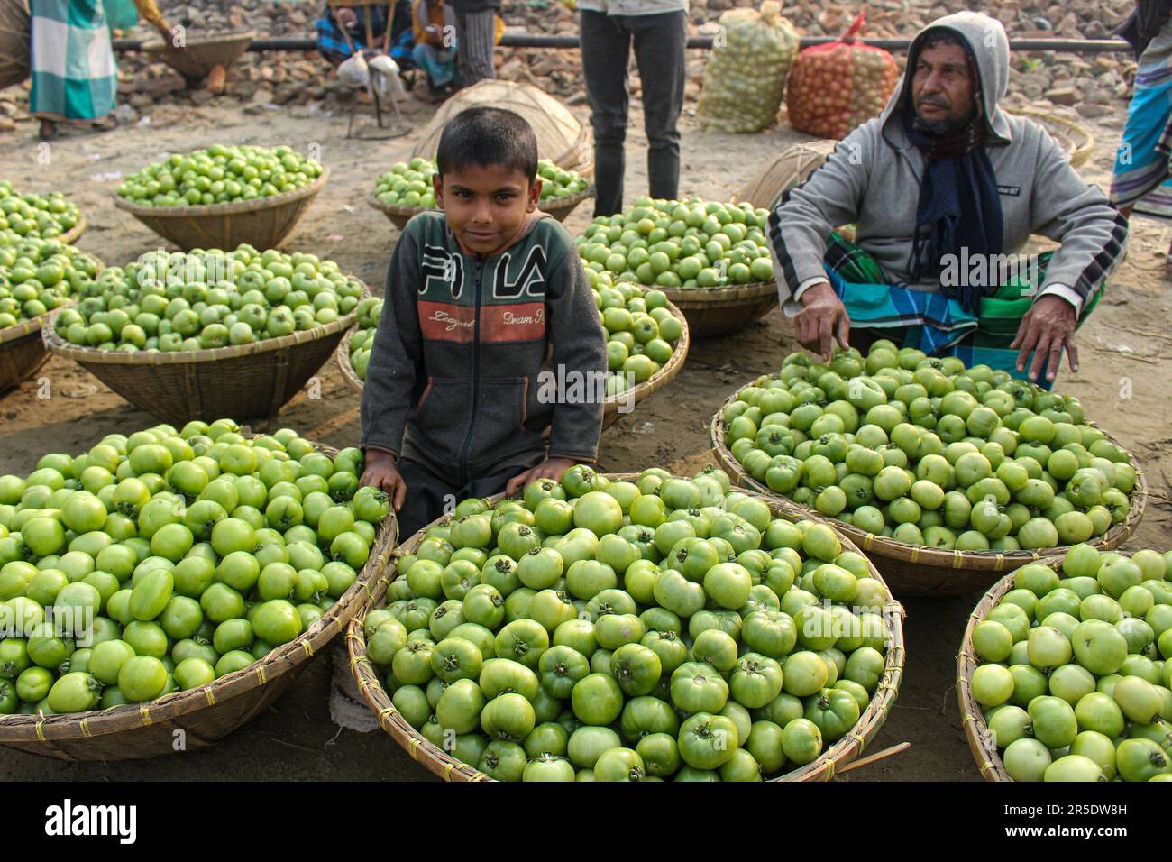 Village Vegetable Market Stock Photo - Alamy